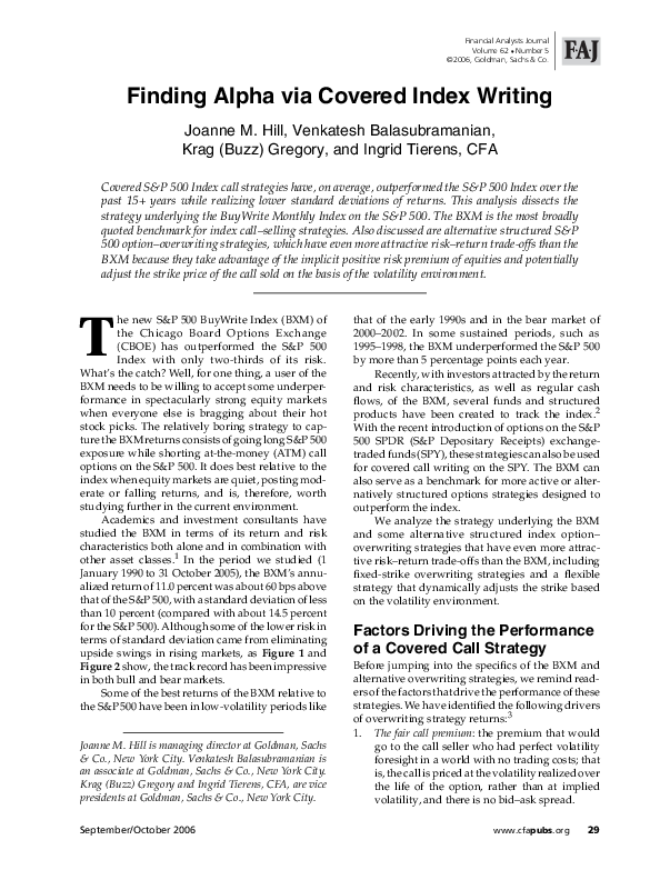 (PDF) Finding Alpha via Covered Index Writing