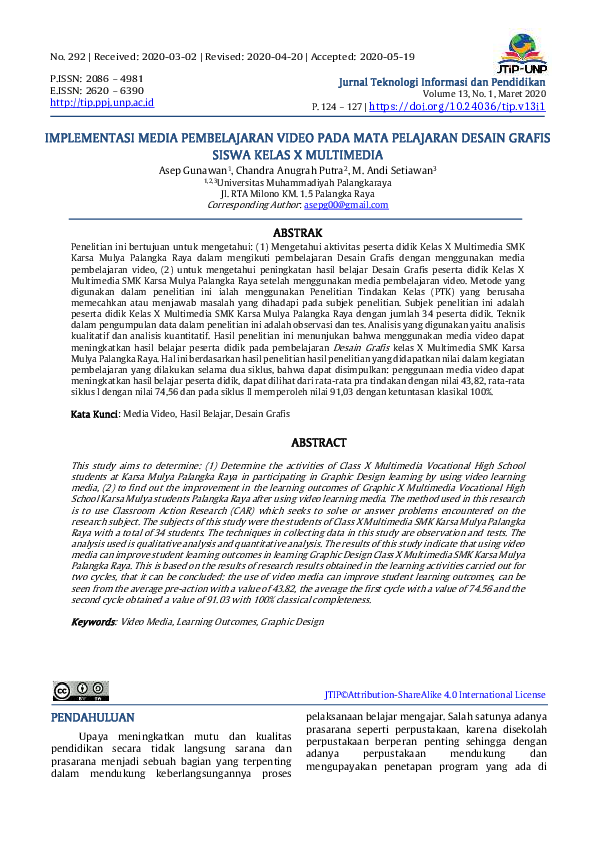 (PDF) Implementasi Media Pembelajaran Video Pada Mata Pelajaran Desain ...