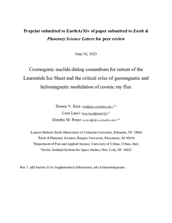 (PDF) Cosmogenic nuclide dating conundrum for retreat of the Laurentide ...