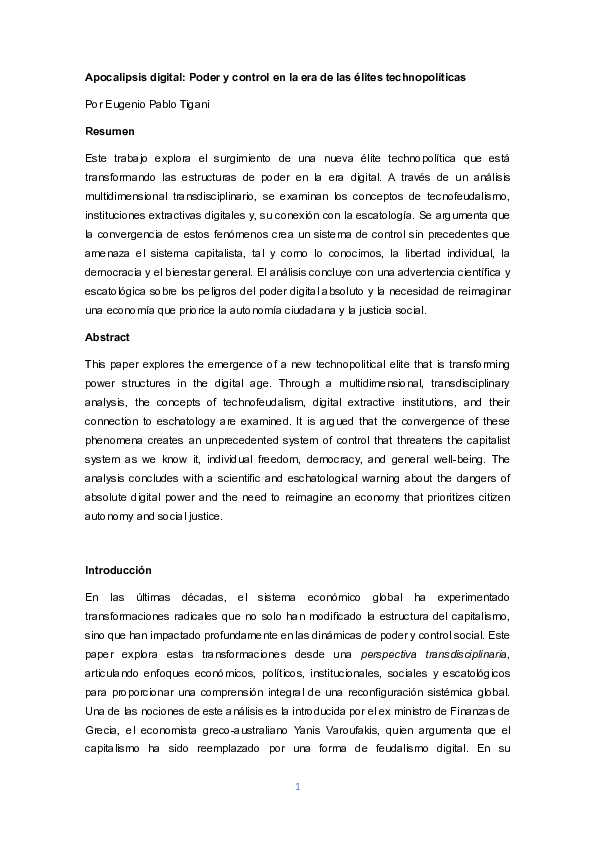 (PDF) Apocalipsis digital: Poder y control en la era de las élites ...