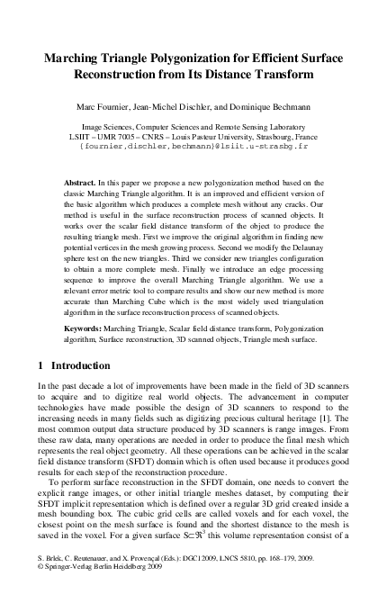 (PDF) Marching Triangle Polygonization for Efficient Surface ...