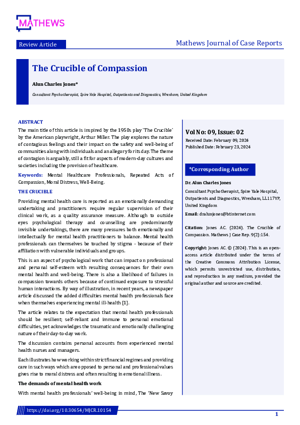 (PDF) Mathews Journal of Case Reports