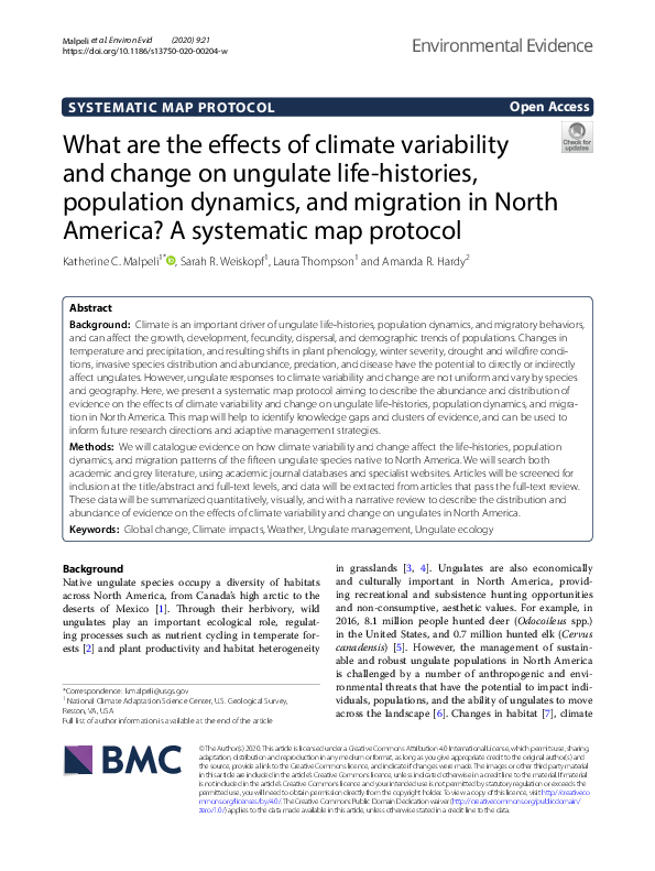 (PDF) What are the effects of climate variability and change on ...