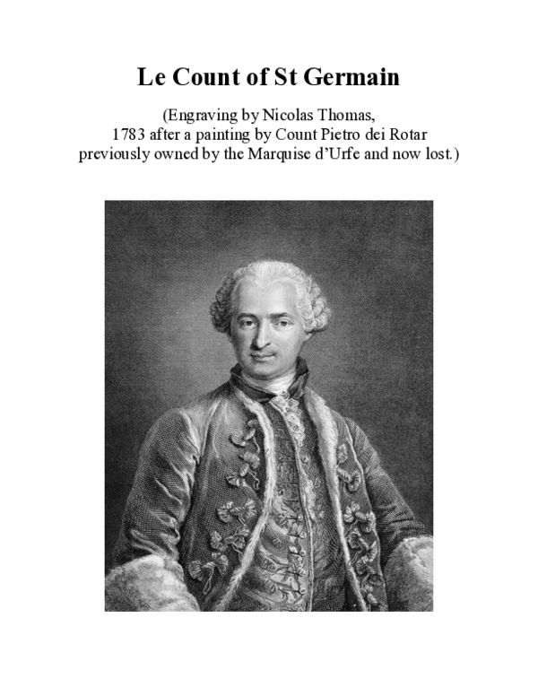 (PDF) Le Count of St Germain