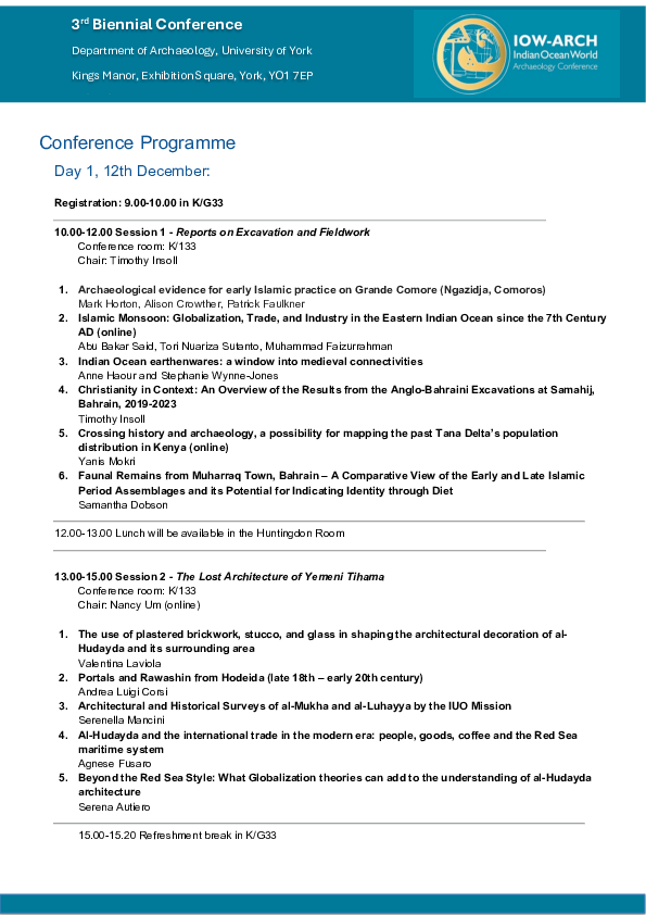 (PDF) Portals and Rawashin from Hodeida (late 18th – early 20th century)