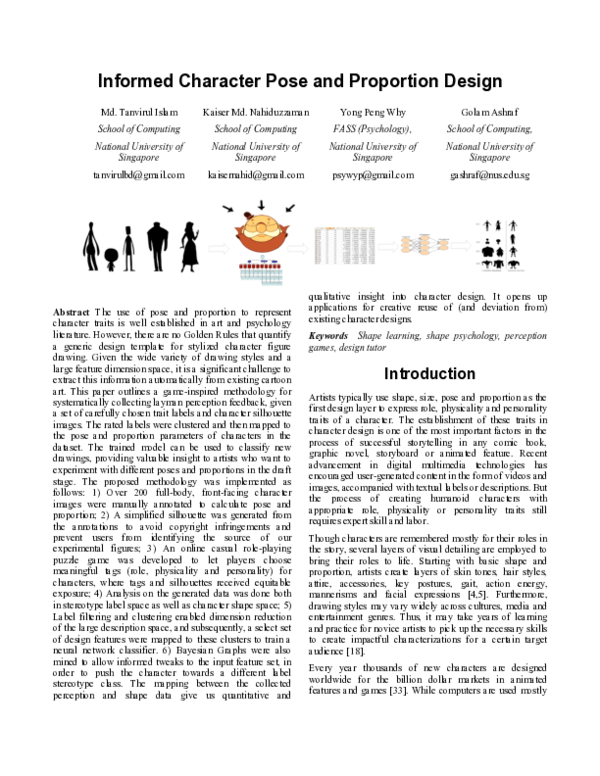 (PDF) Informed character pose and proportion design