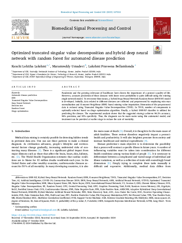 (PDF) Optimized truncated singular value decomposition and hybrid deep neural network with ...