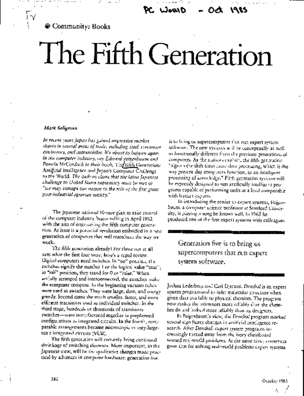 (PDF) The Fifth Generation PC World
