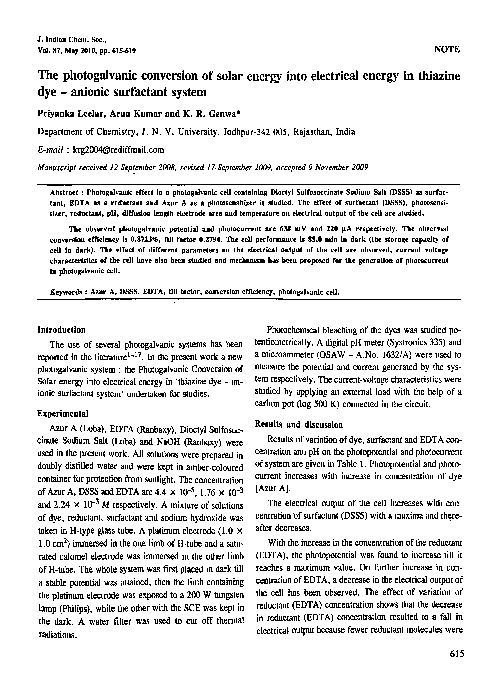 (PDF) The photogalvanic conversion of solar energy into electrical ...