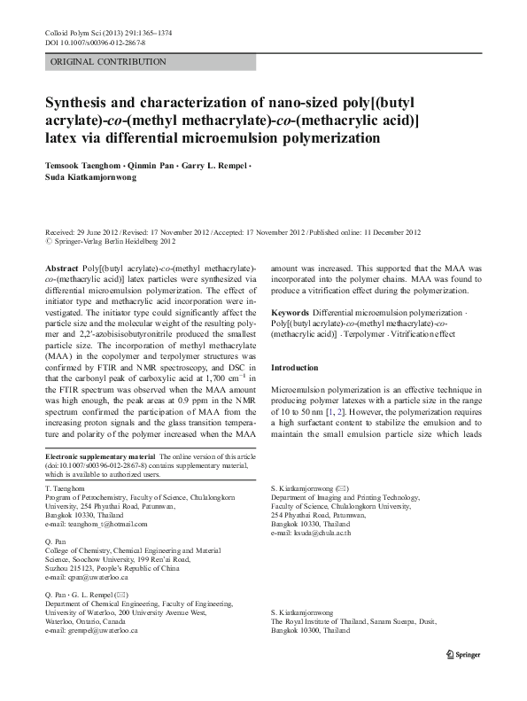 Pdf Synthesis And Characterization Of Nano Sized Pt Hzsm 5 Catalyst