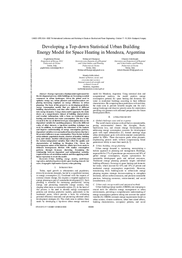 (PDF) Developing a Top-down Statistical Urban Building Energy Model for ...