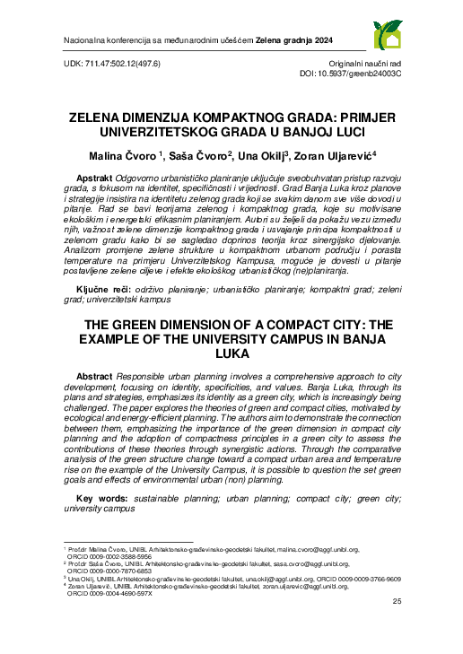 (PDF) The green dimension of a compact city: The example of the ...