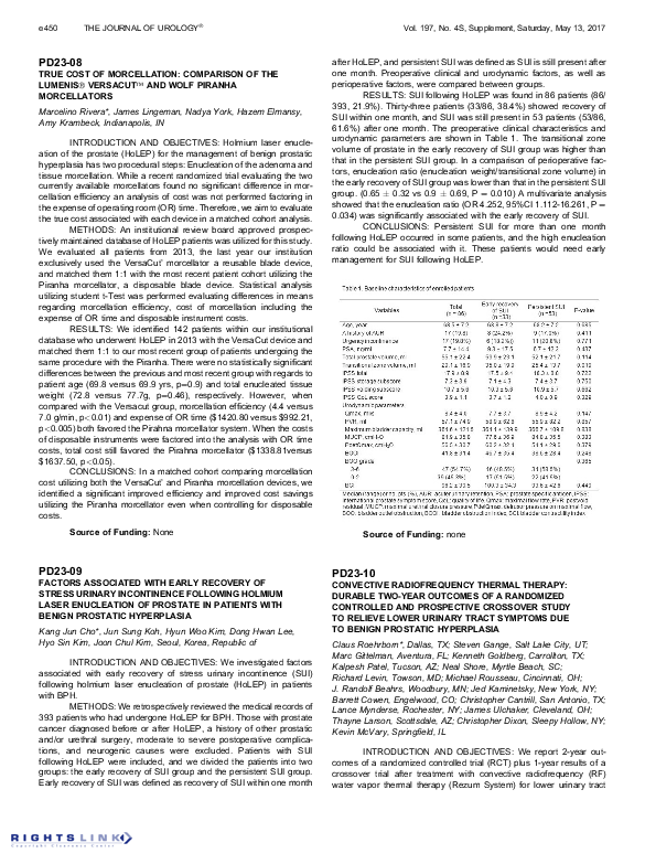 (PDF) PD23-08 True Cost of Morcellation: Comparison of the Lumenis® Versacut™ and Wolf Piranha ...