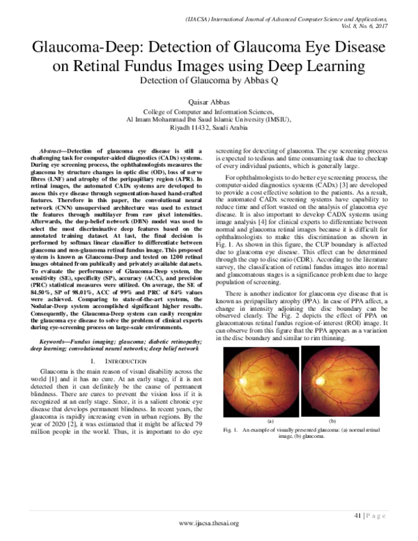 (PDF) Glaucoma-Deep: Detection of Glaucoma Eye Disease on Retinal Fundus Images using Deep Learning