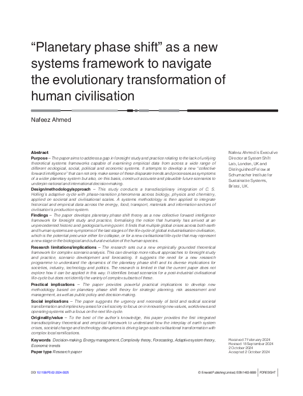 (PDF) "Planetary phase shift" as a new systems framework to navigate ...