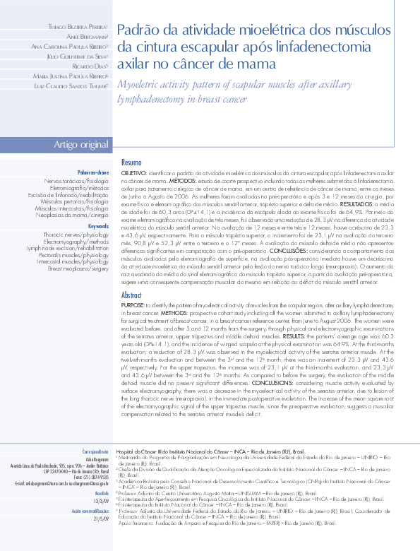 (PDF) Padrão da atividade mioelétrica dos músculos da cintura escapular ...