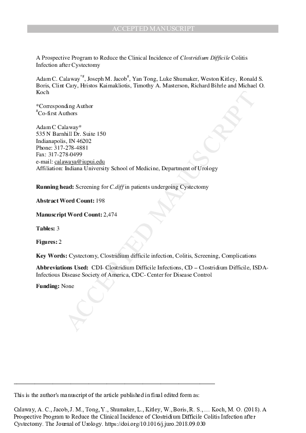 (PDF) A Prospective Program to Reduce the Clinical Incidence of ...