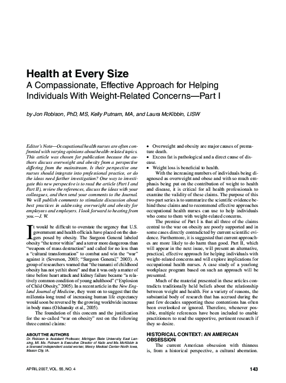 (PDF) Health at Every Size