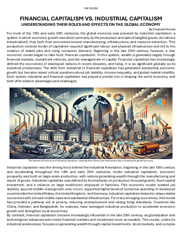 (PDF) FINANCIAL CAPITALISM VS. INDUSTRIAL CAPITALISM UNDERSTANDING ...