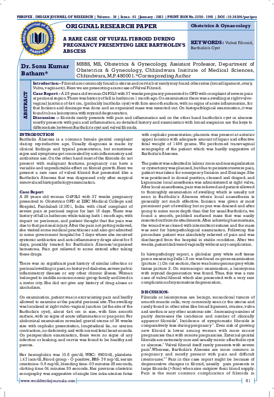 (PDF) A Rare Case of Vulval Fibroid During Pregnancy Presenting Like ...