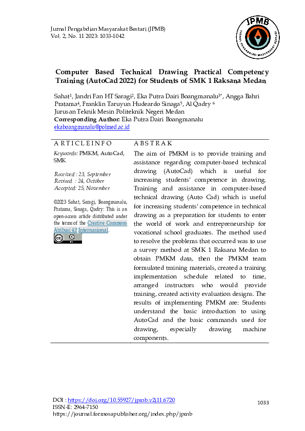 (PDF) Computer Based Technical Drawing Practical Competency Training ...