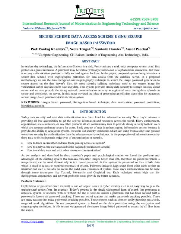 (PDF) SECURE SCHEME DATA ACCESS SCHEME USING SECURE IMAGE BASED PASSWORD