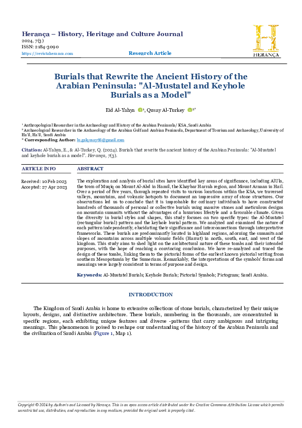 (PDF) Burials that Rewrite the Ancient History of the Arabian Peninsula ...