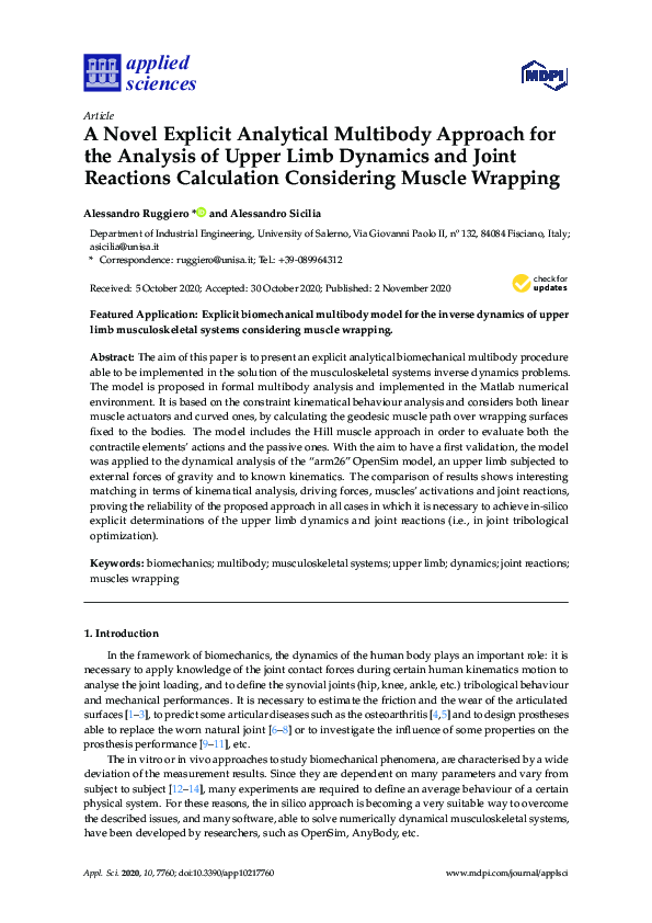 (PDF) A Novel Explicit Analytical Multibody Approach for the Analysis ...