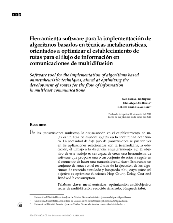 (PDF) Herramienta Software Para La Implementación De Algoritmos Basados en Técnicas ...