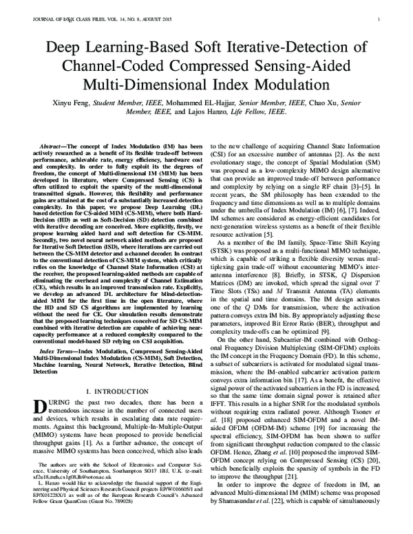 (PDF) Deep Learning-Based Soft Iterative-Detection of Channel-Coded ...