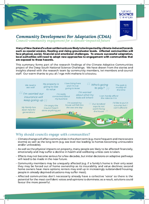 (PDF) Community Development for Adaptation