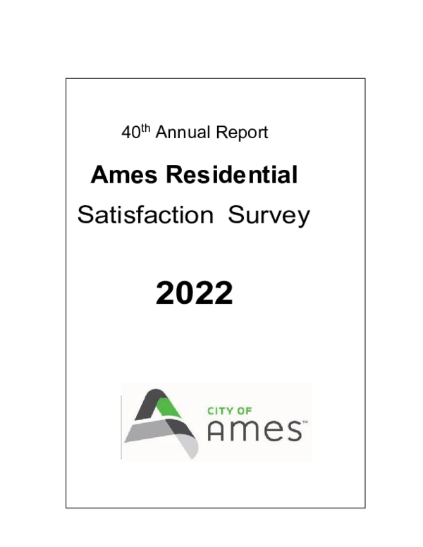(PDF) 2022 Ames Residential Survey
