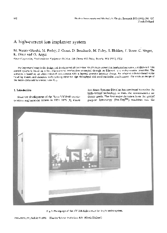 (PDF) A high-current ion implanter system