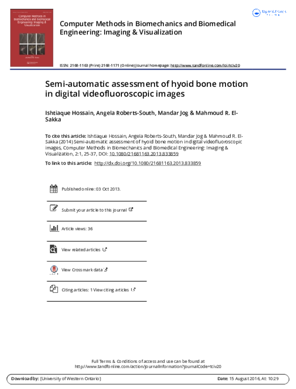 (PDF) Semi-automatic assessment of hyoid bone motion in digital ...