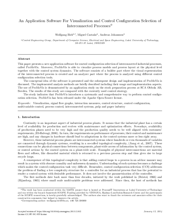 (PDF) An application software for visualization and control configuration selection of ...