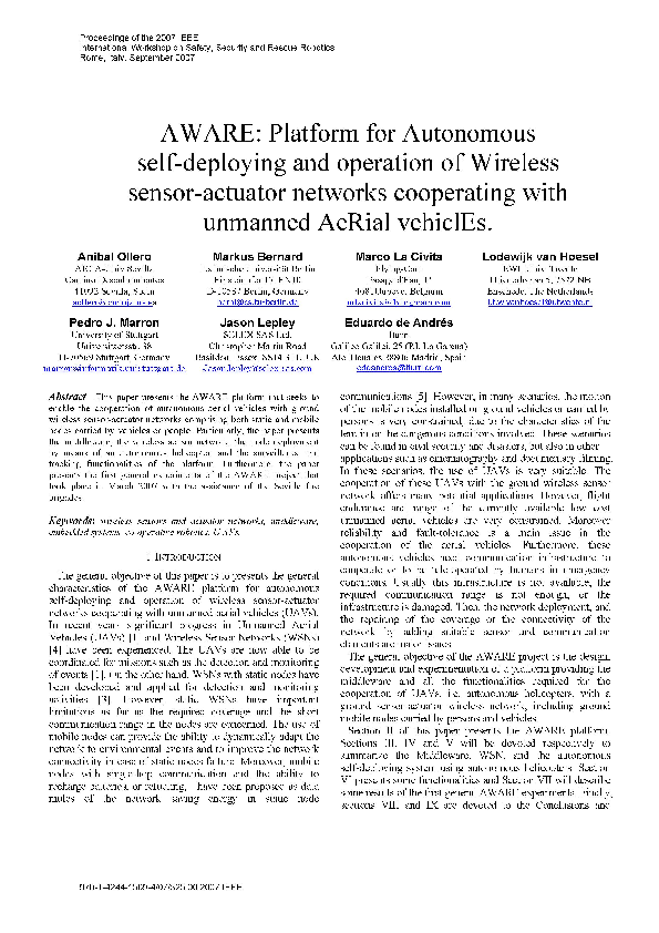 (PDF) AWARE: Platform for Autonomous self-deploying and operation of Wireless sensor-actuator ...