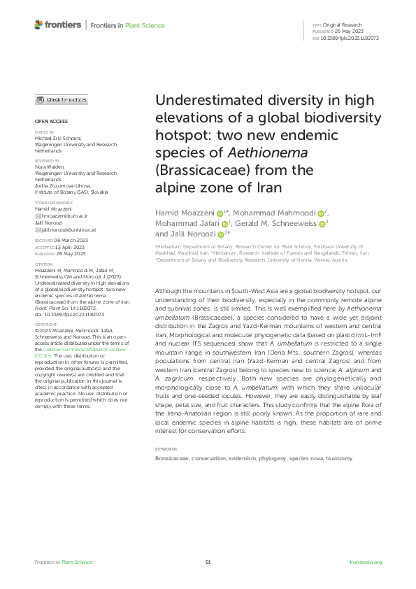 (PDF) Underestimated diversity in high elevations of a global biodiversity hotspot: two new ...