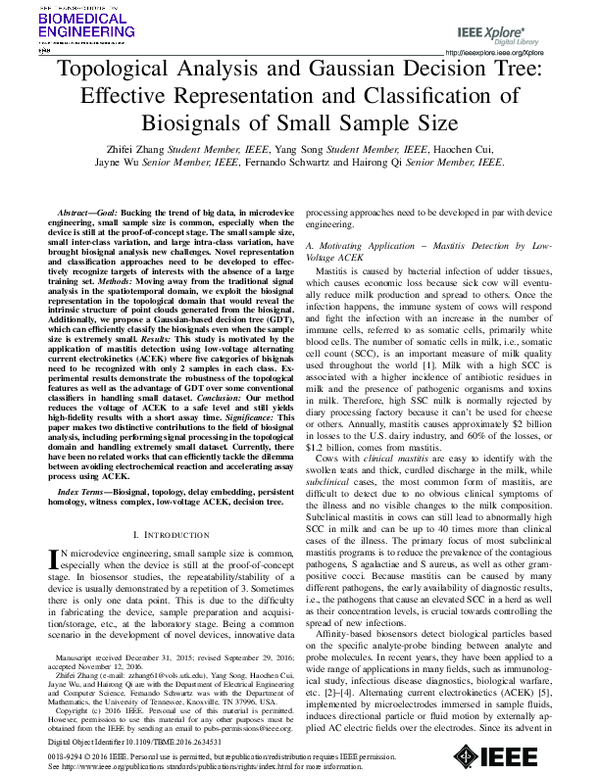 (PDF) Topological Analysis and Gaussian Decision Tree: Effective Representation and ...