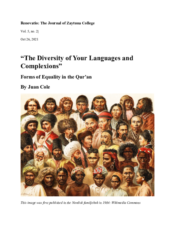 (PDF) “The Diversity of Your Languages and Complexions:” Forms of ...