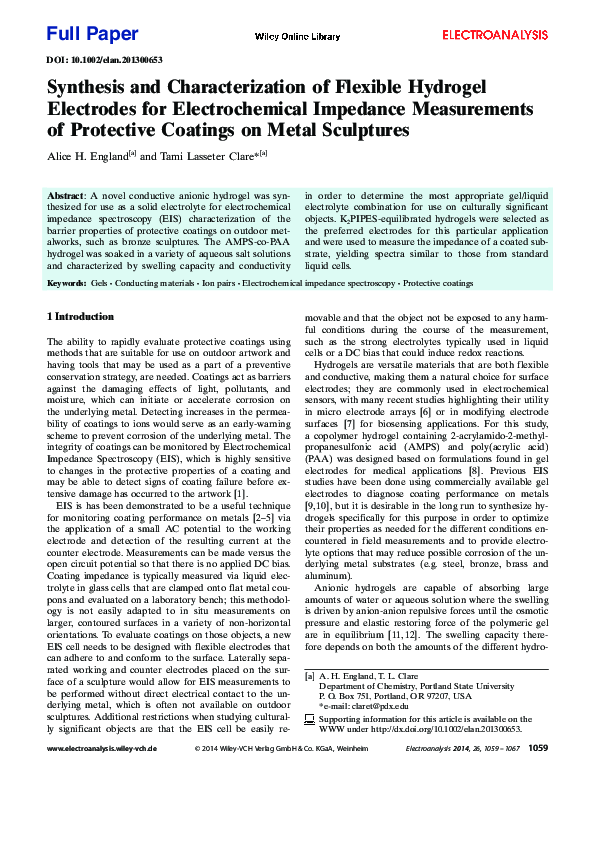 (PDF) Synthesis and characterization of flexible hybrid sandwich type ...