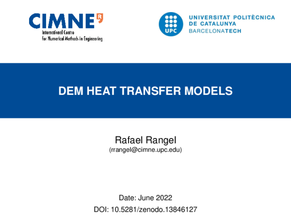 (PDF) DEM Heat Transfer Models