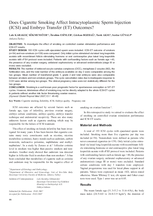 (PDF) Does Cigarette Smoking Affect Intracytoplasmic Sperm Injection ...
