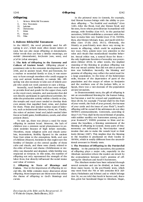 (PDF) G Chen and T Romer Offspring EBR 21 2023