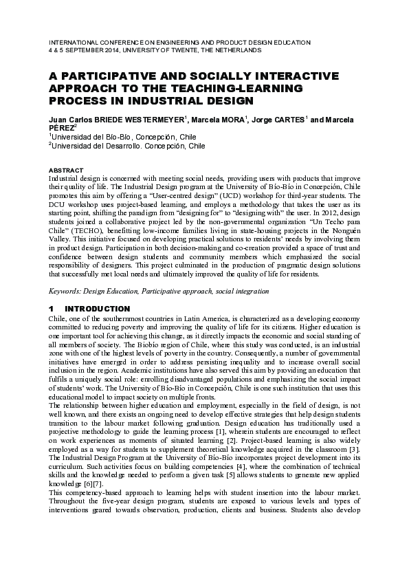 (PDF) A Participative and Socially Interactive Approach to the Teaching ...