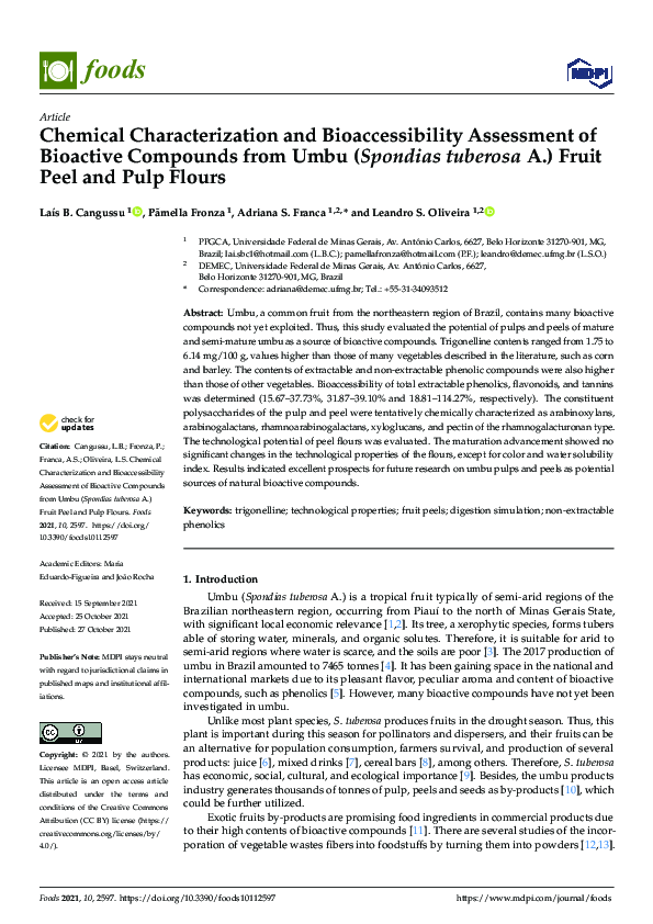 (PDF) Chemical Characterization and Bioaccessibility Assessment of ...