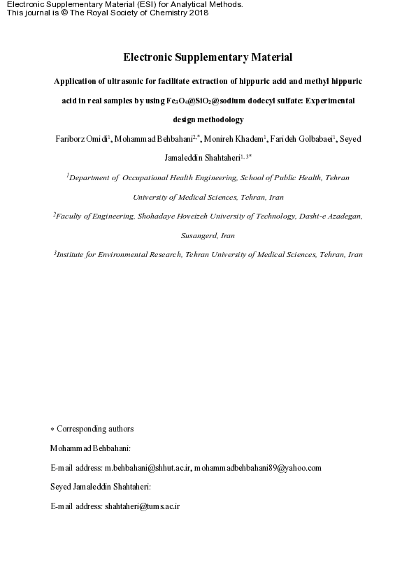 (PDF) Application of ultrasonication for facilitating the extraction of ...