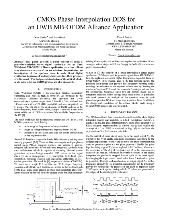 (PDF) CMOS phase-interpolation DDS for an UWB MB-OFDM Alliance application