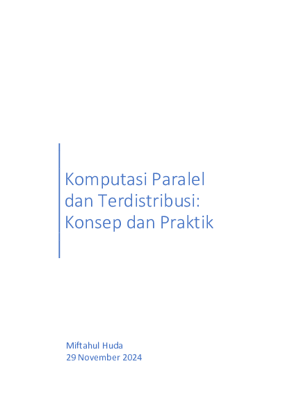 (PDF) Komputasi Paralel dan Terdistribusi: Konsep dan Praktik