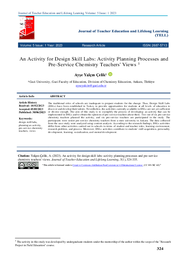 (PDF) An Activity for Design Skill Labs: Activity Planning Processes ...