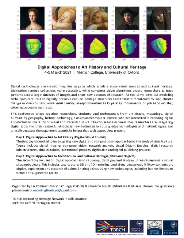 (PDF) Digital Approaches to Art History and Cultural Heritage